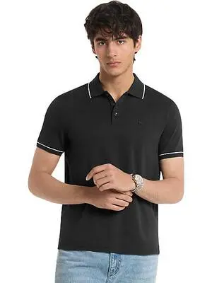 Michael Kors Cotton Polo Shirt - Black
