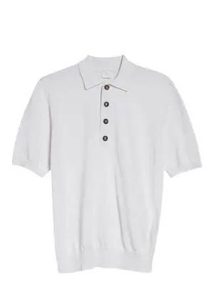 Eleventy Cotton & Cashmere Polo - 01 White