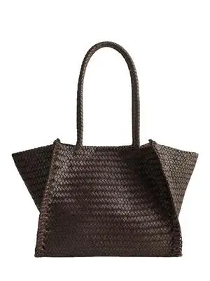 Madewell Lexington Woven Leather Tote - Coffee Bean