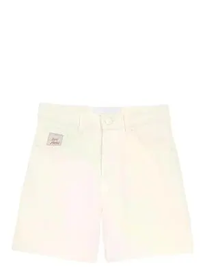 Ami Cotton Denim Shorts - Neutrals
