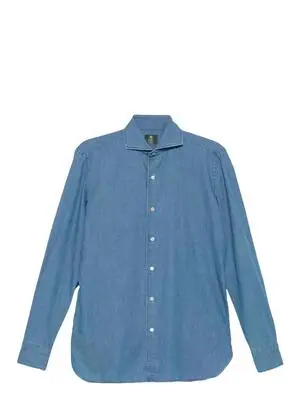 LUIGI BORRELLI Long-sleeve Shirt - Blue