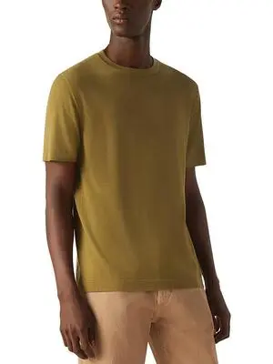 Zegna Wool T-shirt - Olive Green