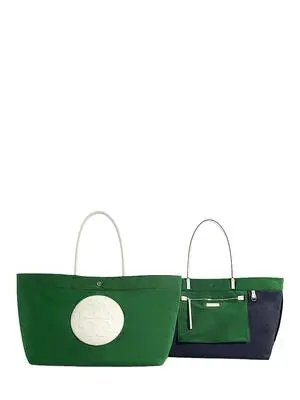 Tory Burch Ella Twist Reversible Tote - Basil