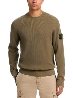 Stone Island Cotton Crewneck Sweatshirt - Military Green
