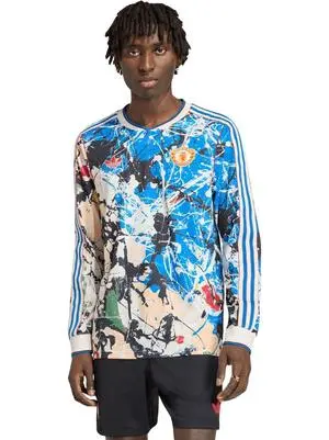Adidas Manchester United X Stone Roses Long Sleeve Replica Jersey - Blue
