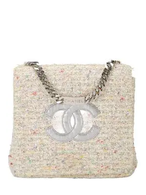 CHANEL Chanel Tweed Messenger Bag