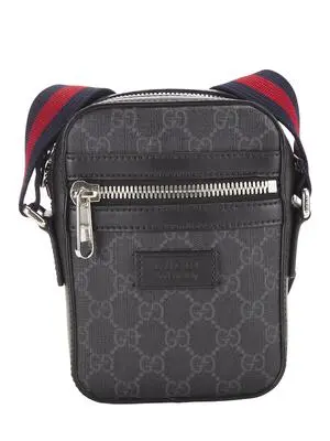 Gucci Gg Supreme Web Messenger - Black