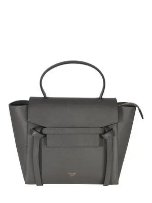 Celine Grained Calfskin Nano Belt Bag - Gray