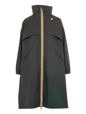 K-WAY Zip-up Coat - Black