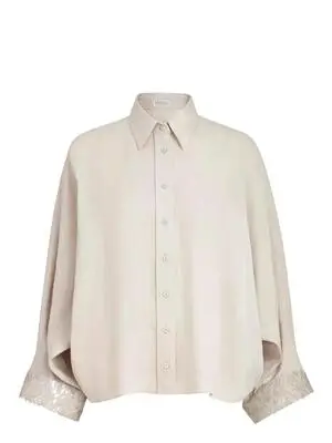 BRUNELLO CUCINELLI Linen Long Sleeve Shirt