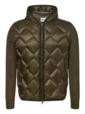 Moncler Quilted Hooded Jacket - Green