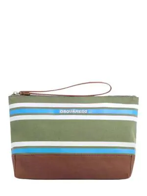 Dsquared2 Striped Makeup Bag - Green