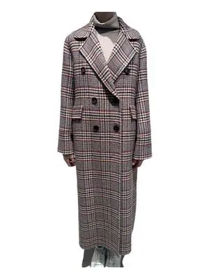 MAX MARA S Max Mara Double-Breasted Check Coat