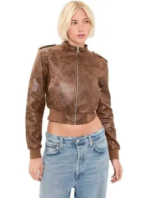 Lioness Muse Bomber Jacket - Chocolate