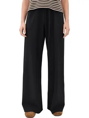 LA LIGNE Tropical Wool Colby Pants - Black