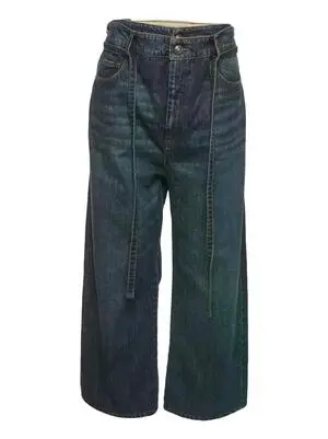SPORTMAX Belted Wide-leg Jeans
