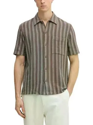 MARC O'POLO Striped-pattern Short-sleeve Shirt