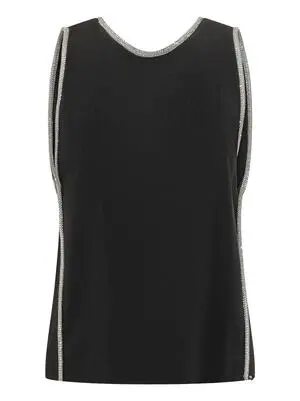Sportmax Ribbed Mini Tank Top - Nero
