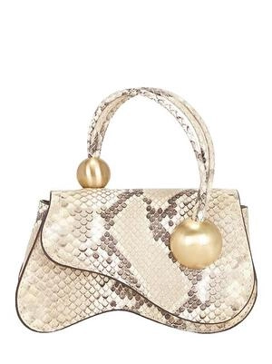Cult Gaia Kazia Nano Crossbody Bag In Brown - Faded Python