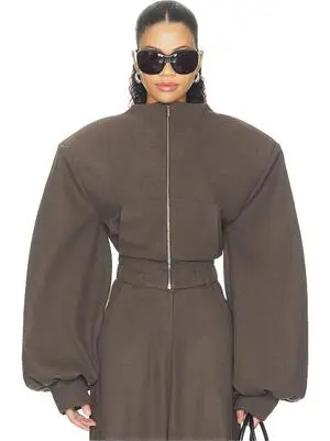 DEME BY GABRIELLA Deme By Gabriella Canna Jacket In Brown.