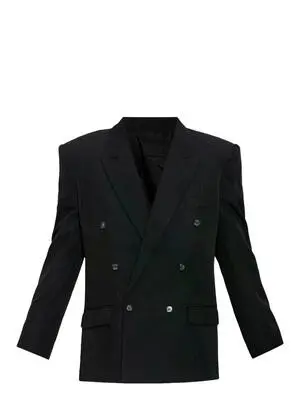 WILLY CHAVARRIA Manuel Pinstripe Double-breasted Jacket