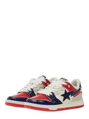 A BATHING APE Sk8 Sta Sneakers - Red