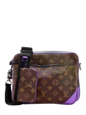LOUIS VUITTON Trio Messenger Bag Macassar Monogram Canvas Crossbody Bag - Brown