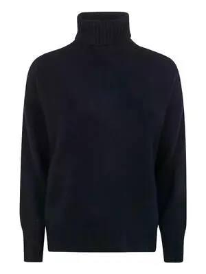 D.exterior Roll-neck Cashmere Sweater - Black