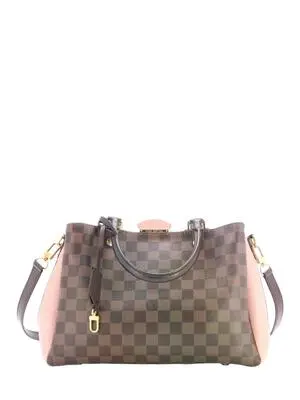 LOUIS VUITTON Brittany Handbag Damier Satchel Pink