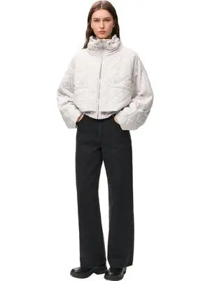 Loewe Padded Jacket In Technical Shell Ecru