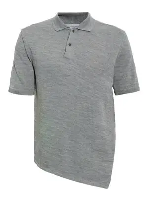 COMME DES GARÇONS Asymmetric Wool Polo Shirt