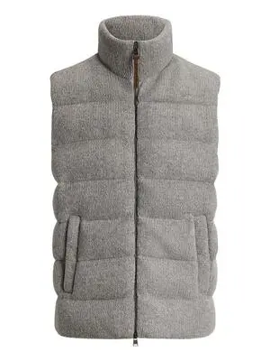 Polo Ralph Lauren Quilted Wool Sweater Vest - Grey
