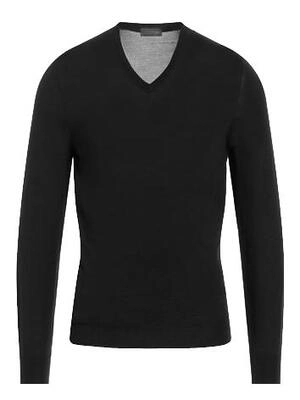 DRUMOHR Modern Man Sweater Black Size 52 Super 140s Wool