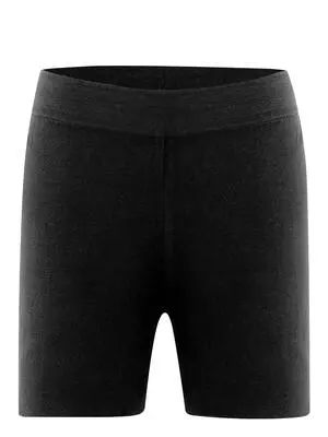 PERALUNA 100% Cotton Elastic Waist Shorts Anthracite - Grey