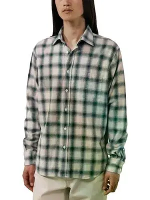 Hartford Paul Check-pattern Flannel Shirt - Neutrals