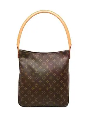 LOUIS VUITTON 2001 Monogram Looping Gm Shoulder Bag - Brown