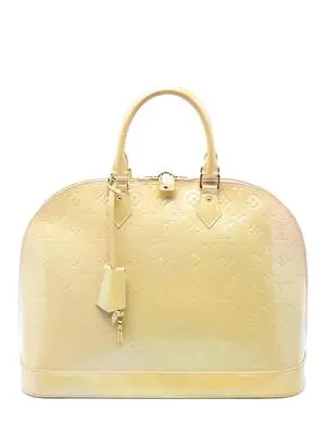 LOUIS VUITTON 2010 Monogram Vernis Alma Gm Handbag - Neutrals