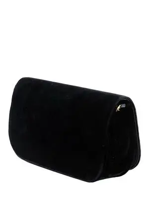 Prada 2010-2026 Velluto Crossbody Bag - Black