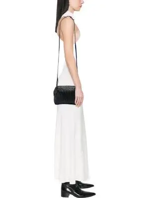 Bottega Veneta 2012-2026 Nappa Intrecciato Nodini Crossbody Bag - Black