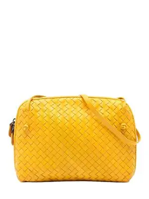 Bottega Veneta 2012-2026 Nappa Intrecciato Nodini Crossbody Bag Yellow