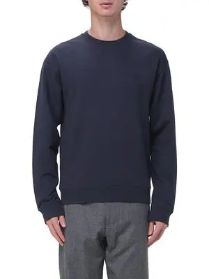 Valentino Garavani Ribbed-trim Crewneck Cotton Jumper - Navy