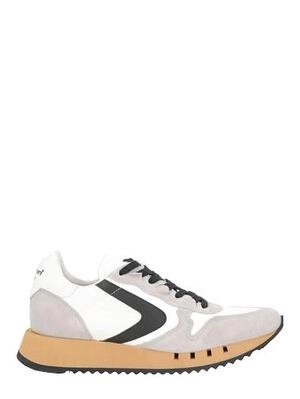 VALSPORT Woman Sneakers Light Grey Size 8.5 Leather, Textile Fibers