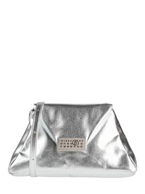 MAISON MARGIELA Woman Cross-body Bag Silver Size - Cotton, Polyamide, Zamak