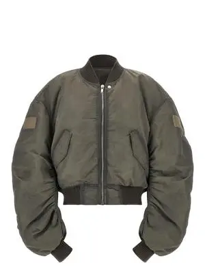 Rick Owens Rick Owens Men 'Secchia Flight' Bomber Jacket Gray
