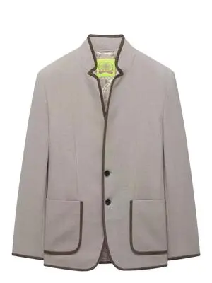 SHANGHAI TANG Two-button Contrast-trim Blazer