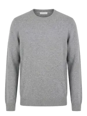 DIKTAT Crew-neck Long-sleeve Sweater - Grey