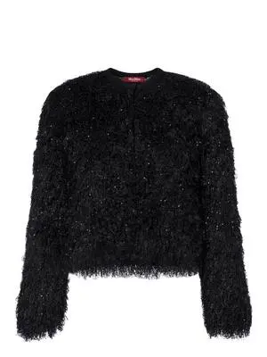 Max Mara Sequined Cardigan - Black