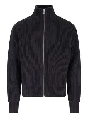 BERNER KUHL Wool Blend Zip Sweater - Black