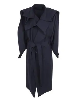 Issey Miyake Coat "calligraph" Black