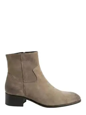 SANGUE Suede Ankle Boots - Grey